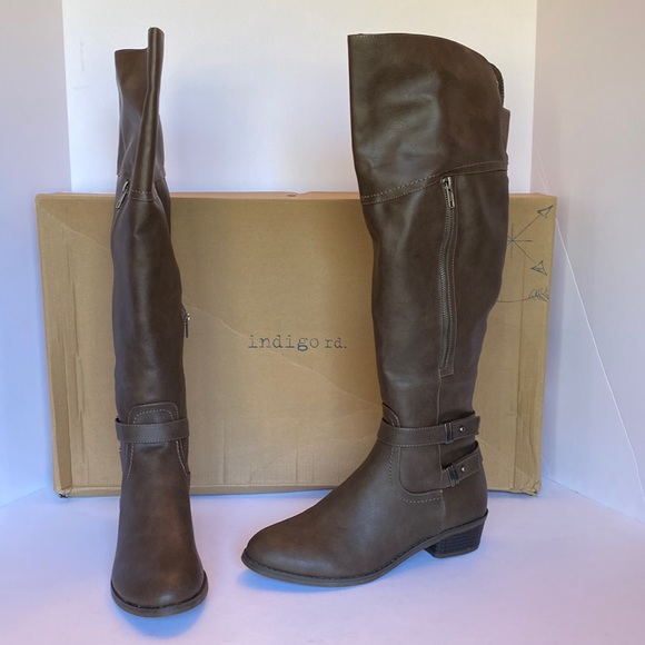 Indigo | Shoes | Indigo Rs Over The Knee Boots Brown Size M | Poshmark